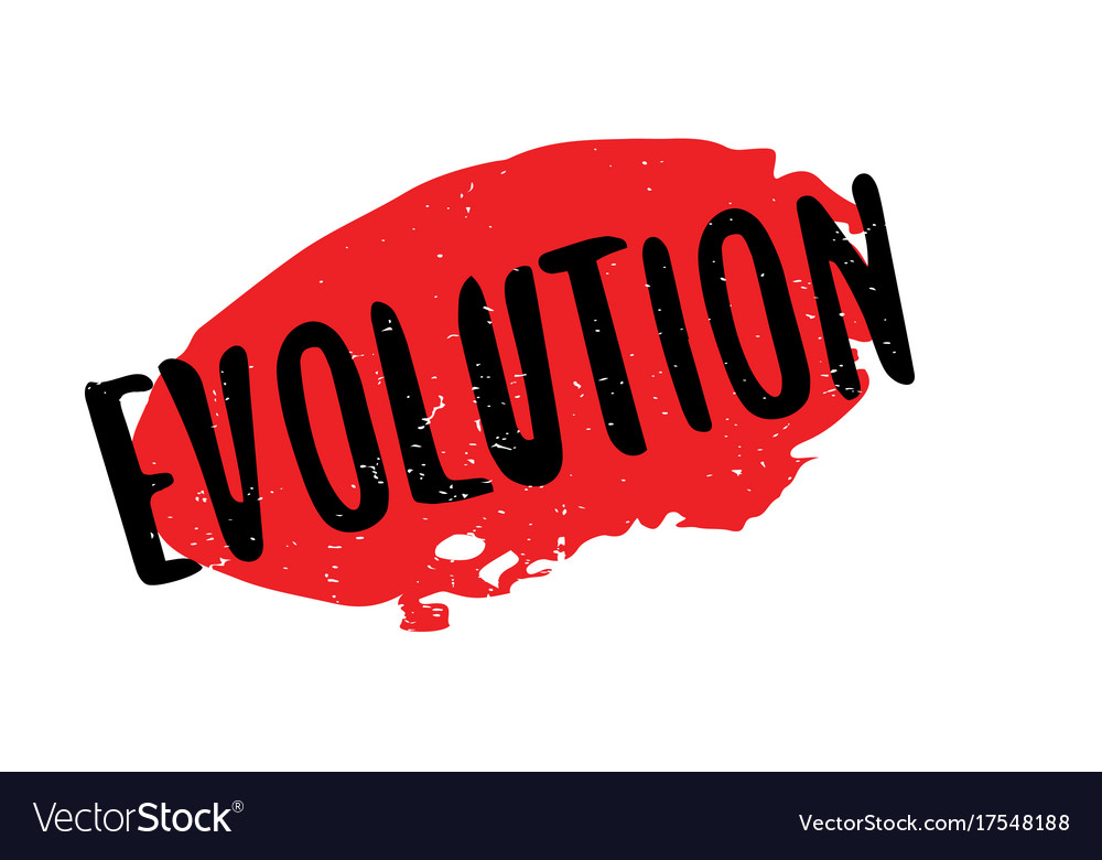 Evolution rubber stamp Royalty Free Vector Image