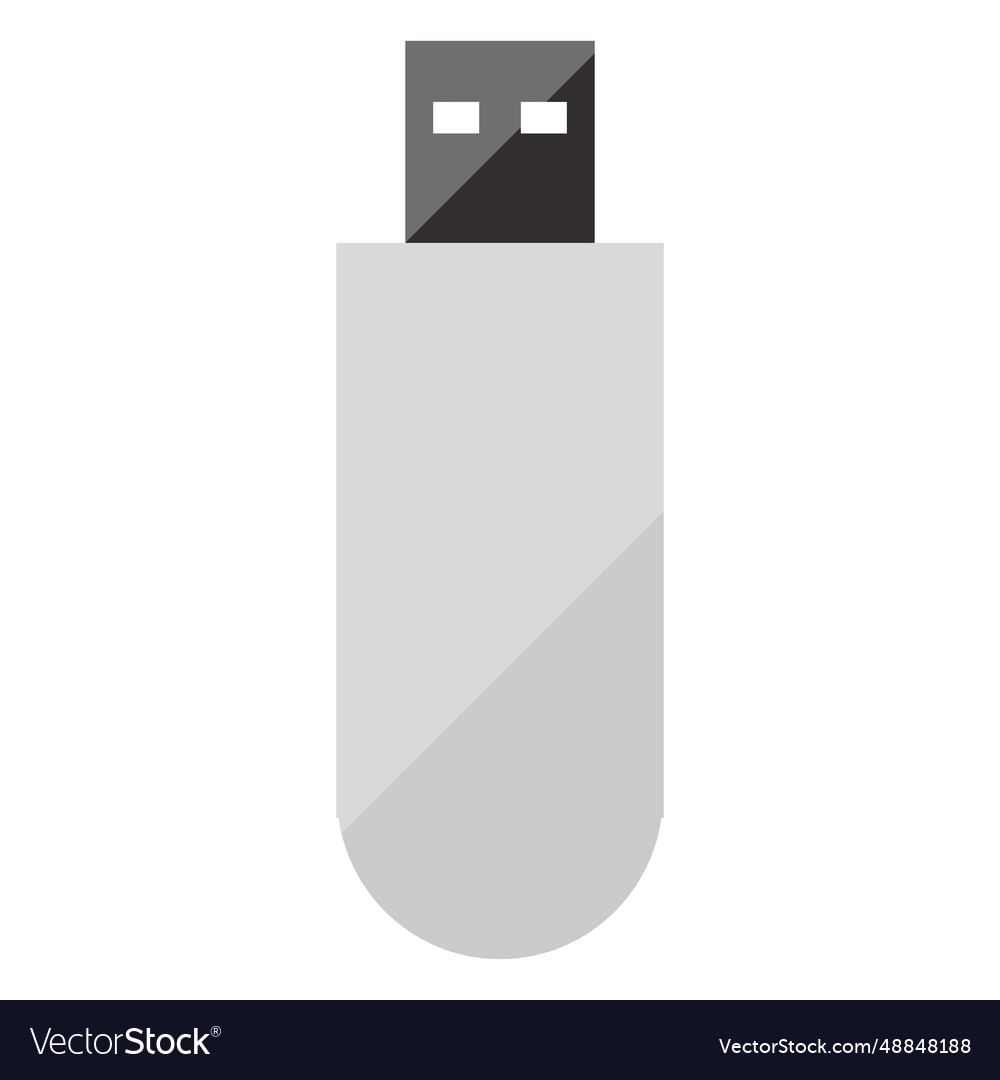 Flat pendrive icon Royalty Free Vector Image - VectorStock