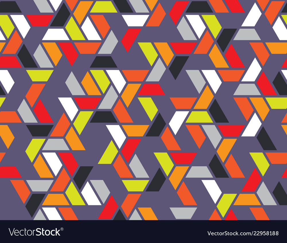 Geometric grid seamless pattern Royalty Free Vector Image