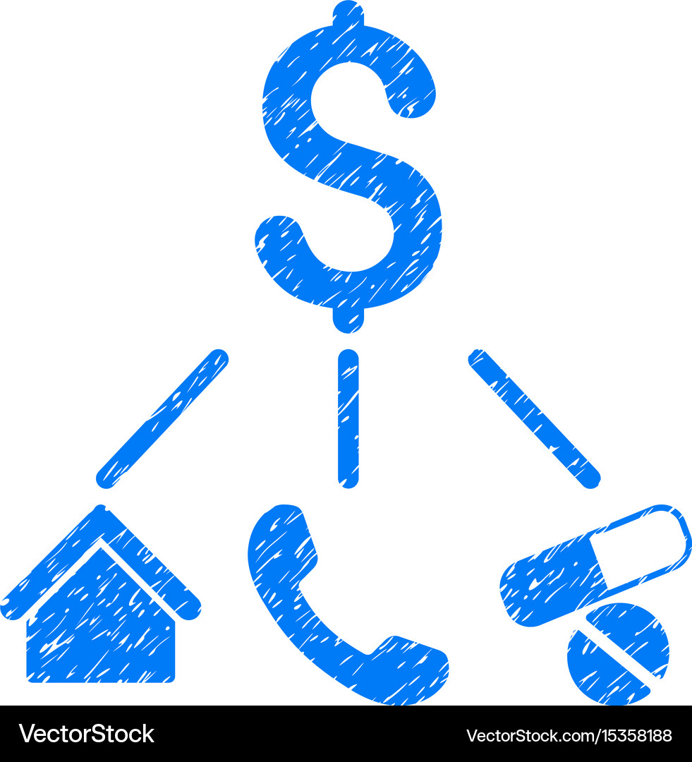 Life expenses grunge icon Royalty Free Vector Image