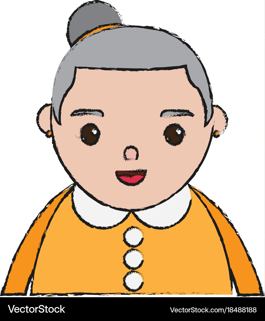 Old woman icon Royalty Free Vector Image - VectorStock