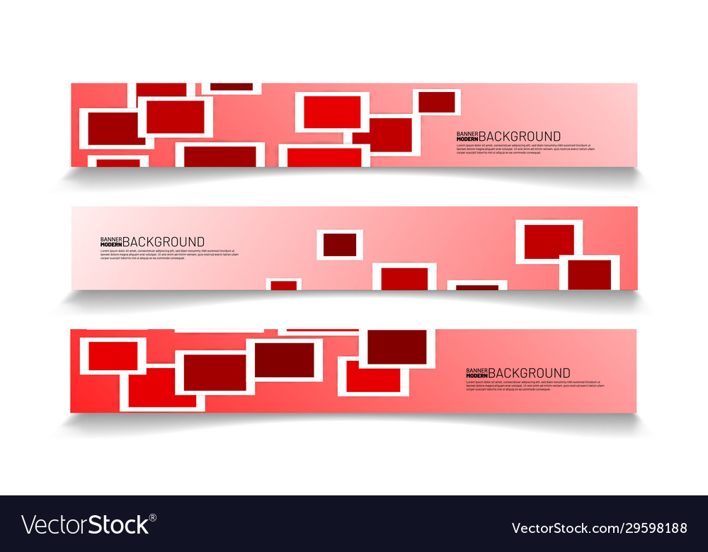 Rectangular banner background geometric shape Vector Image