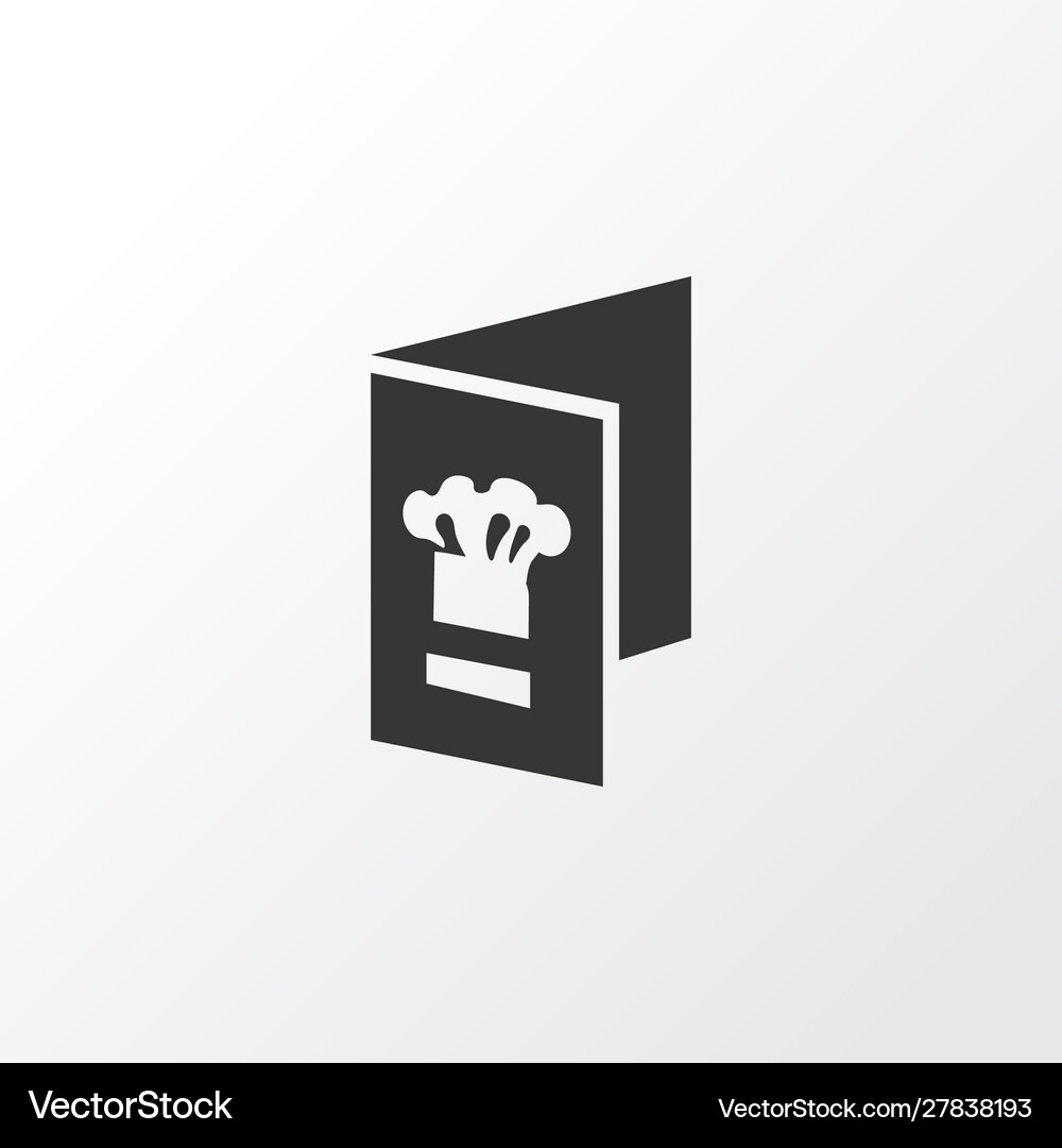 Menu icon symbol premium quality isolated recipe Vector Image