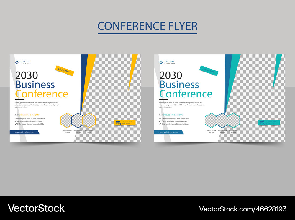 Modern corporate horizontal business conference Vector Image