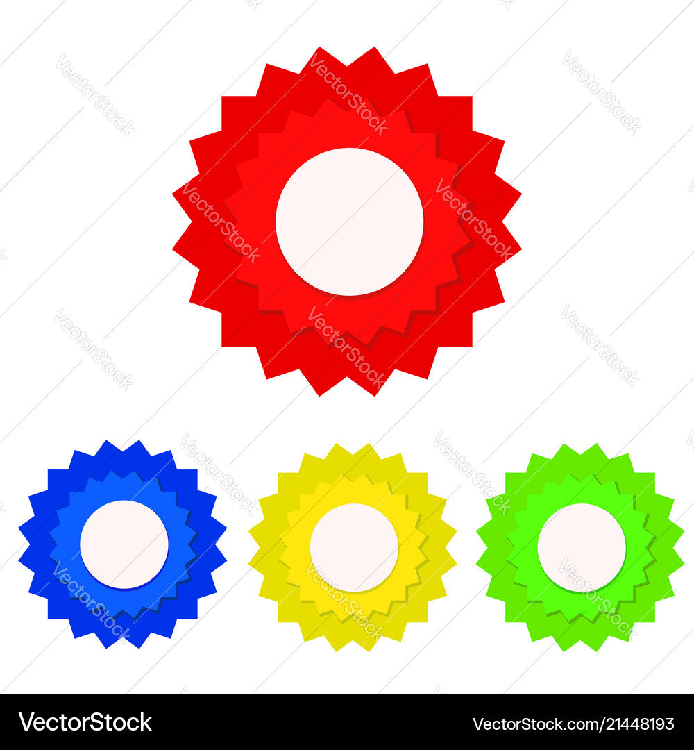 Red seal guarantee with ribbon Royalty Free Vector Image