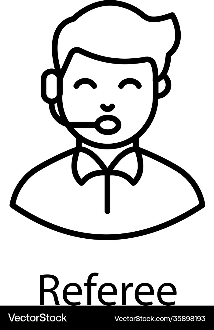 Referee Royalty Free Vector Image - VectorStock