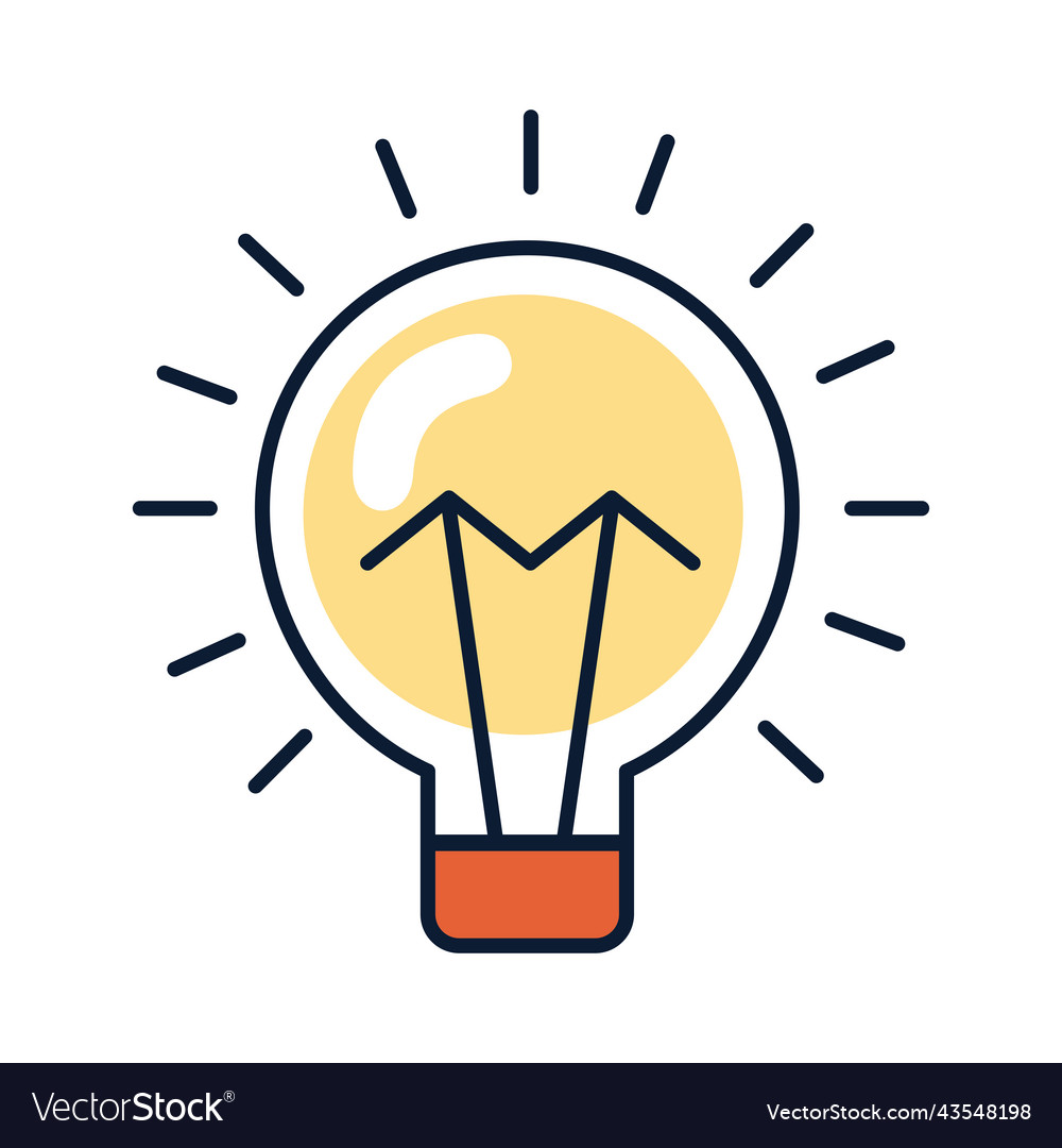 Bulb Light Energy Royalty Free Vector Image Vectorstock