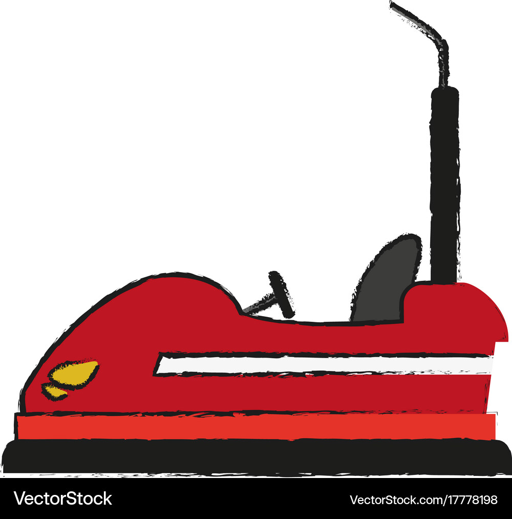Bumper cars icon image Royalty Free Vector Image