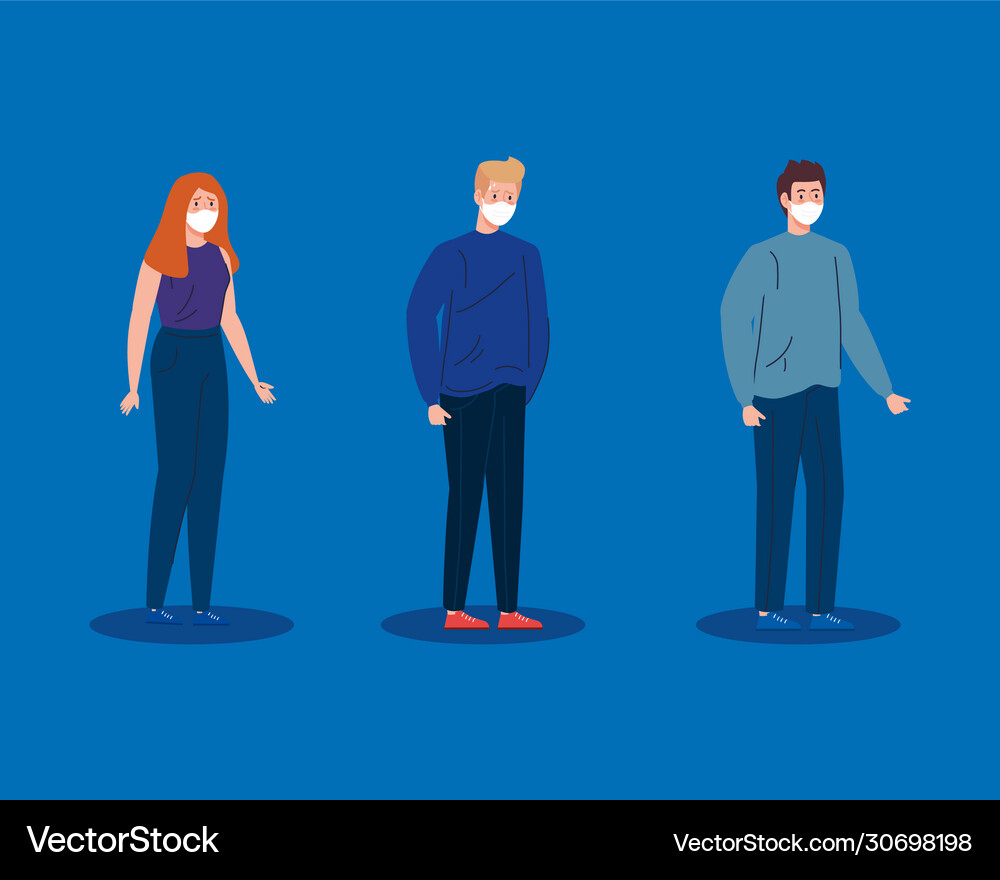 Campaign social distancing for covid19 19 Vector Image