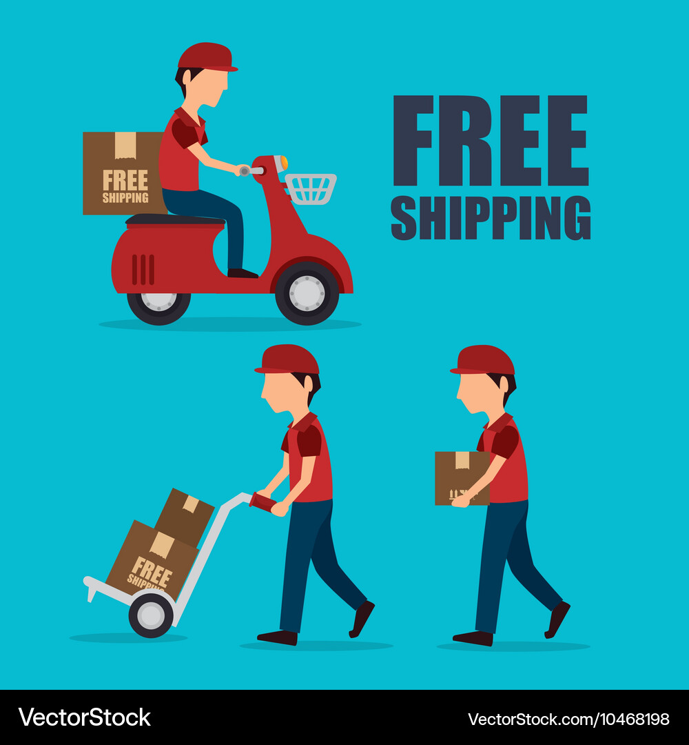 Free shipping delivery icon Royalty Free Vector Image