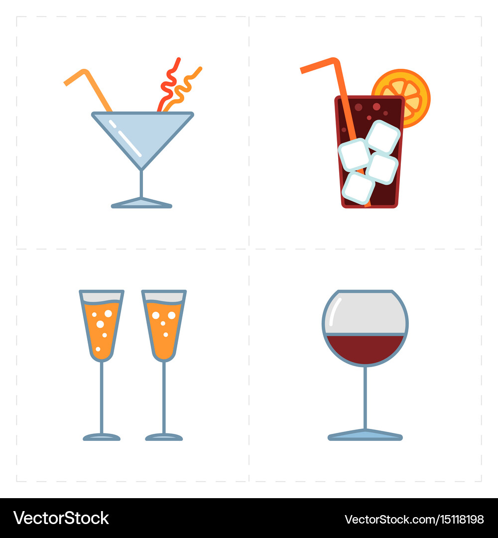 Modern bar icons Royalty Free Vector Image - VectorStock