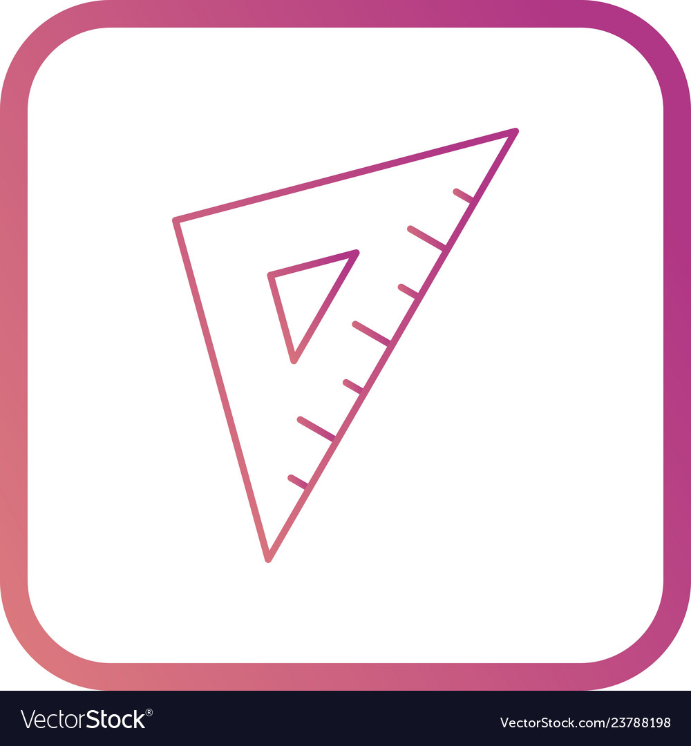 Set square icon Royalty Free Vector Image - VectorStock
