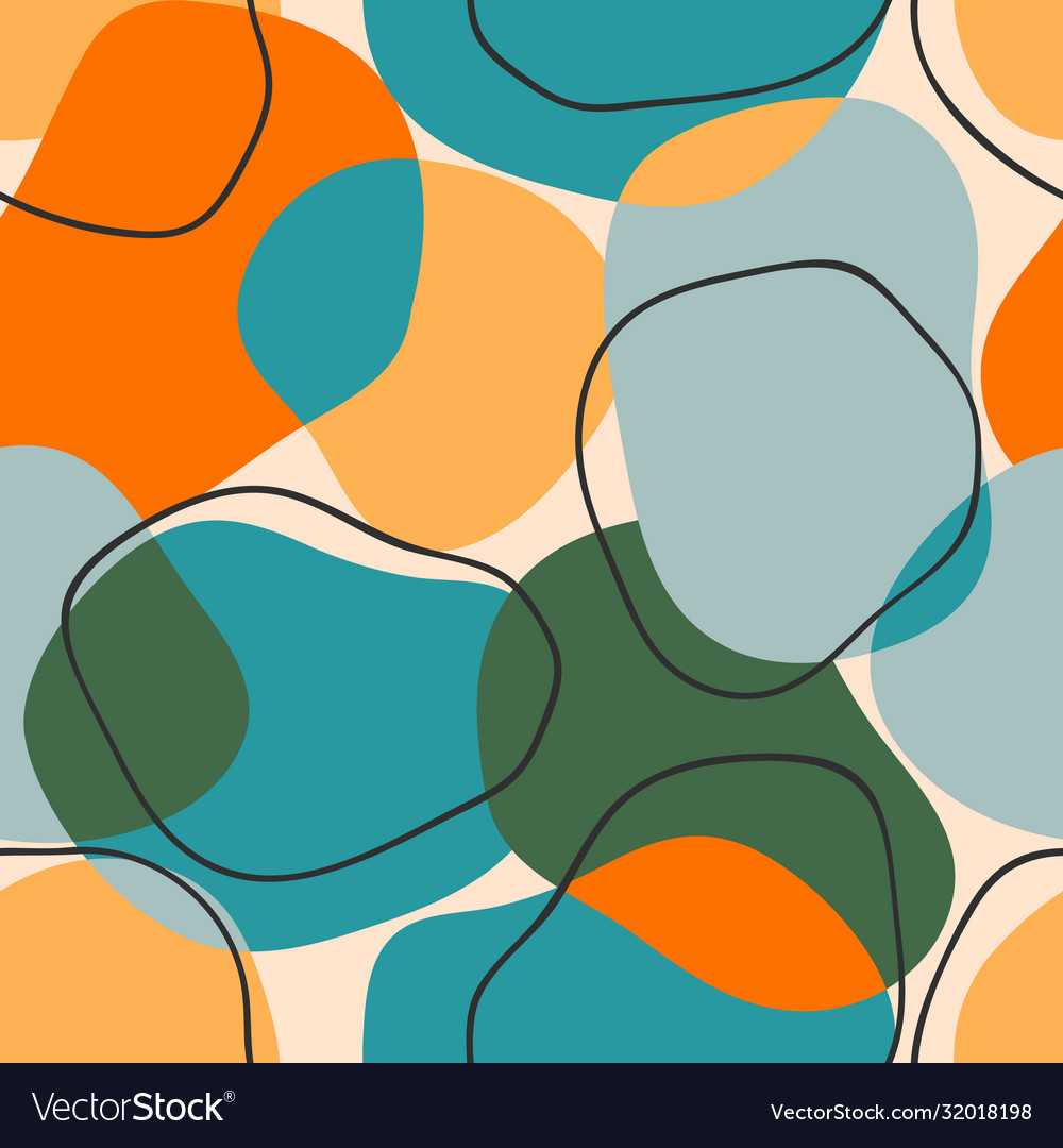 Simple geometric seamless pattern with abstract Vector Image