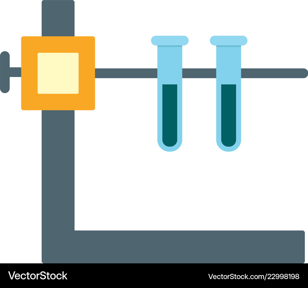 Two tube with stand icon Royalty Free Vector Image