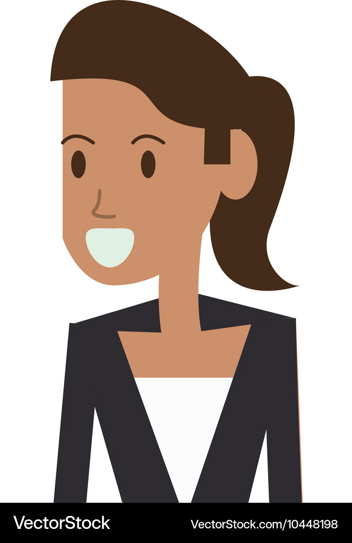 Woman character icon Royalty Free Vector Image