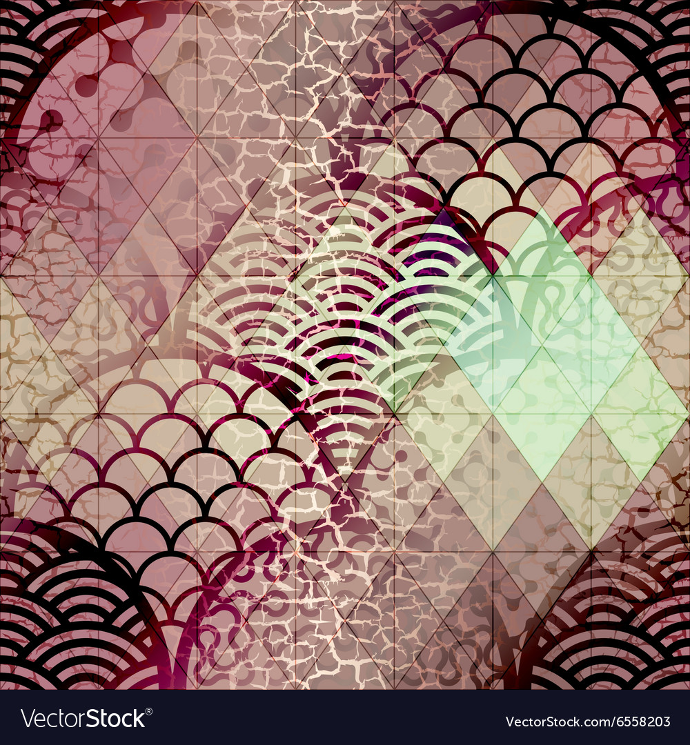 Abstract arc pattern Royalty Free Vector Image