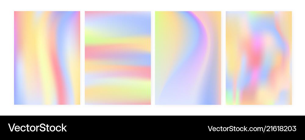 Collection of vertical backgrounds or backdrops Vector Image