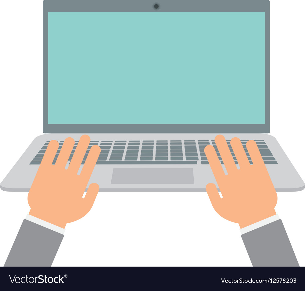 Laptop pc technology Royalty Free Vector Image