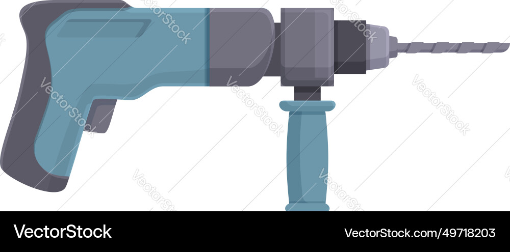 Power electric hammer icon cartoon work Royalty Free Vector