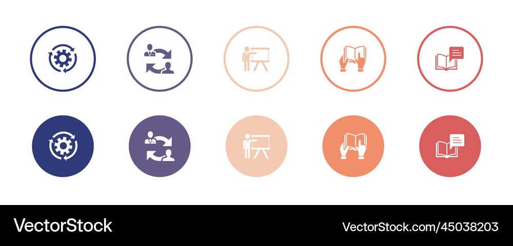 Practice coaching training tutorial Royalty Free Vector