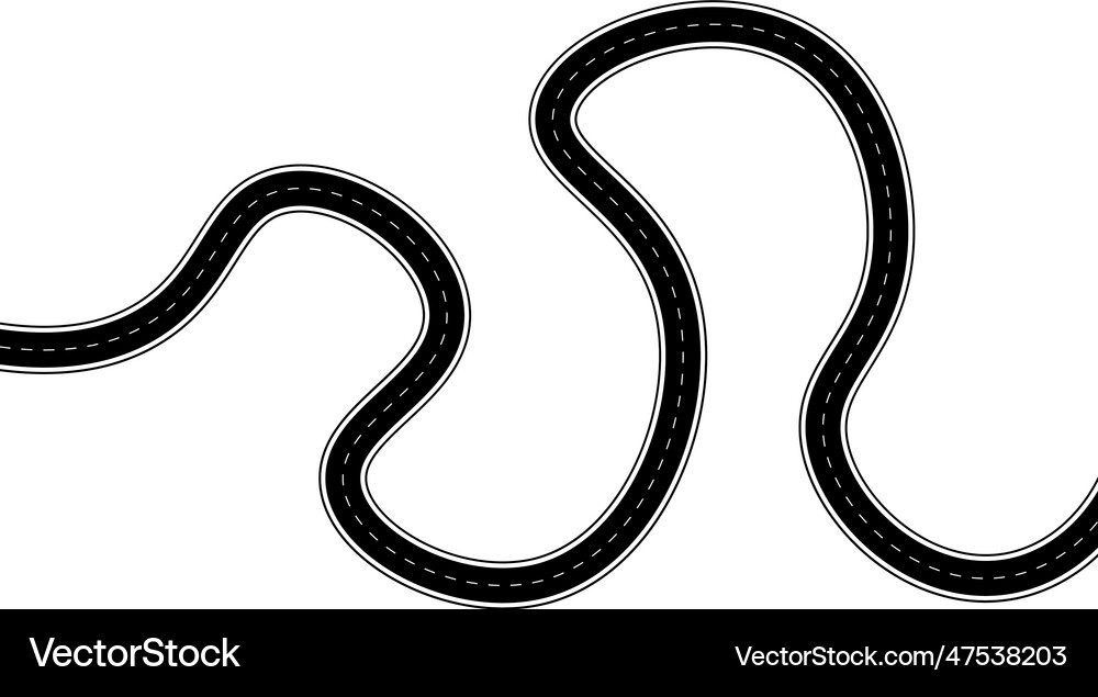 Road way on top view success concept Royalty Free Vector