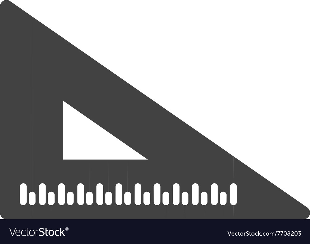 Triangle ruler Royalty Free Vector Image - VectorStock