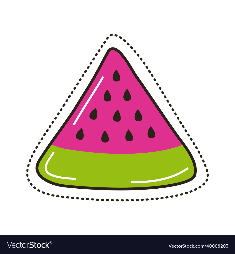 Watermelon fruit patch Royalty Free Vector Image