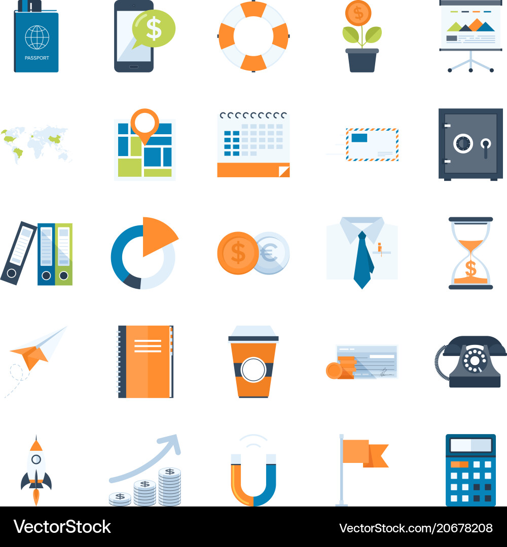 Business and finance Royalty Free Vector Image