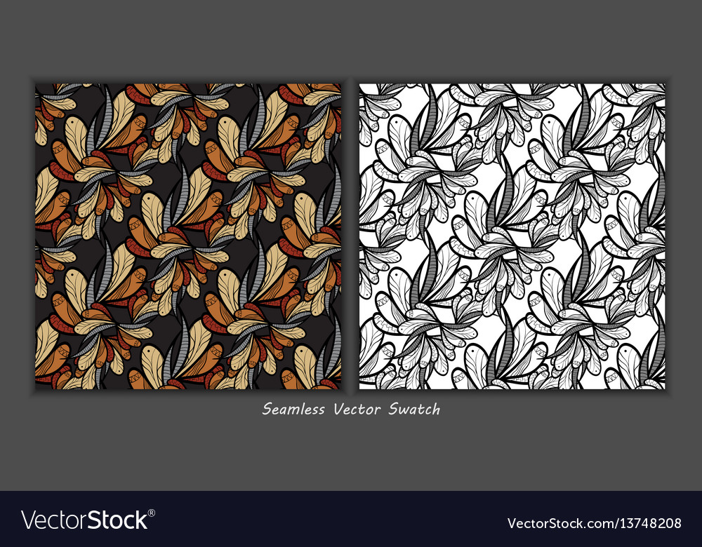 Doodle seamless pattern Royalty Free Vector Image