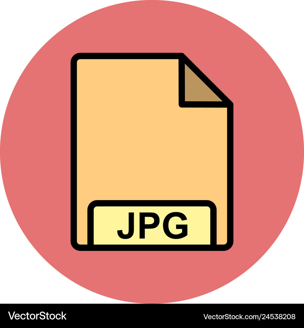 Jpg icon Royalty Free Vector Image - VectorStock