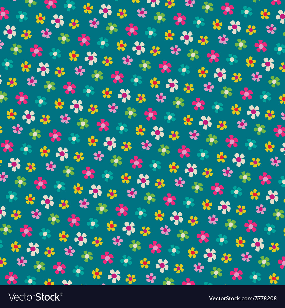 Mod floral pattern Royalty Free Vector Image - VectorStock