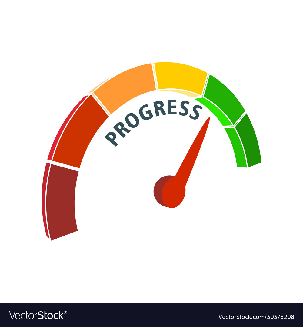 Progress Measuring Device Royalty Free Vector Image
