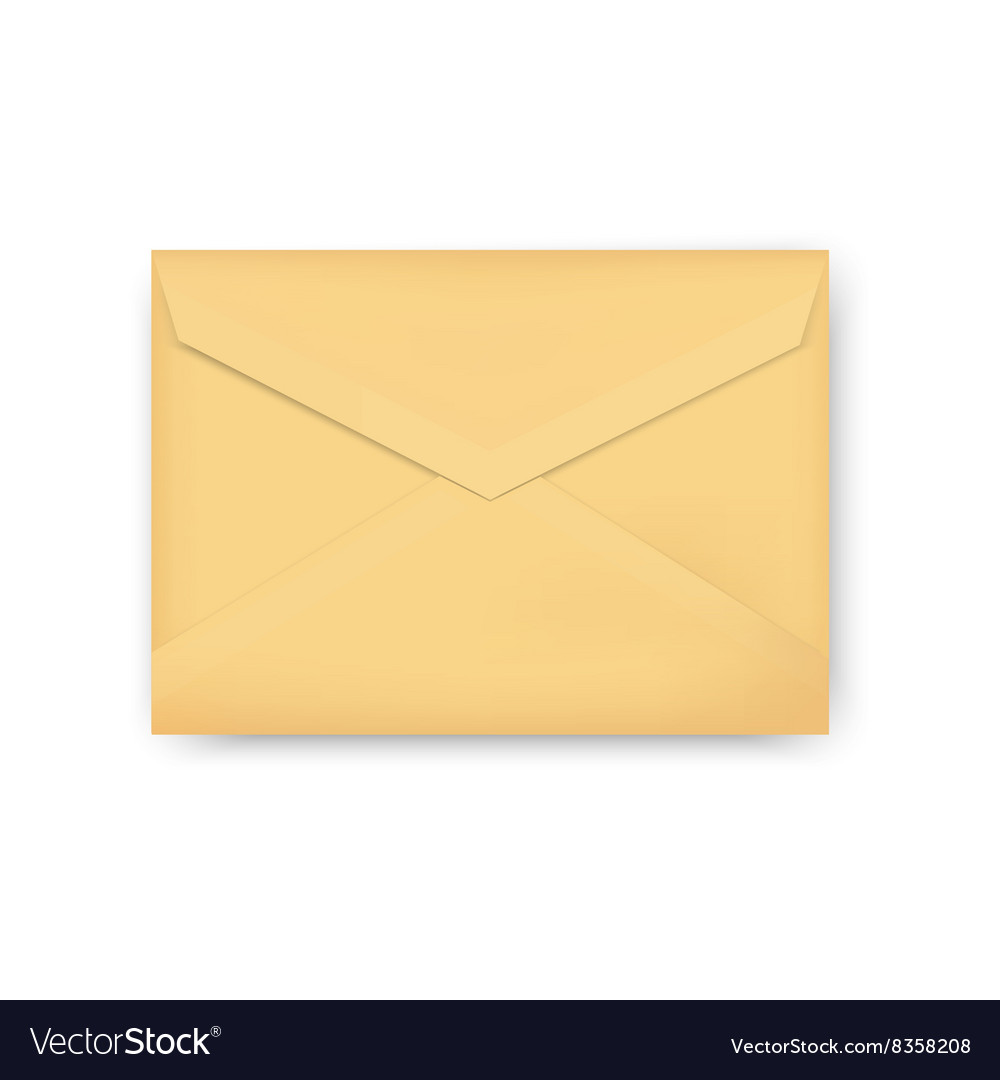 Realistic envelope Royalty Free Vector Image - VectorStock
