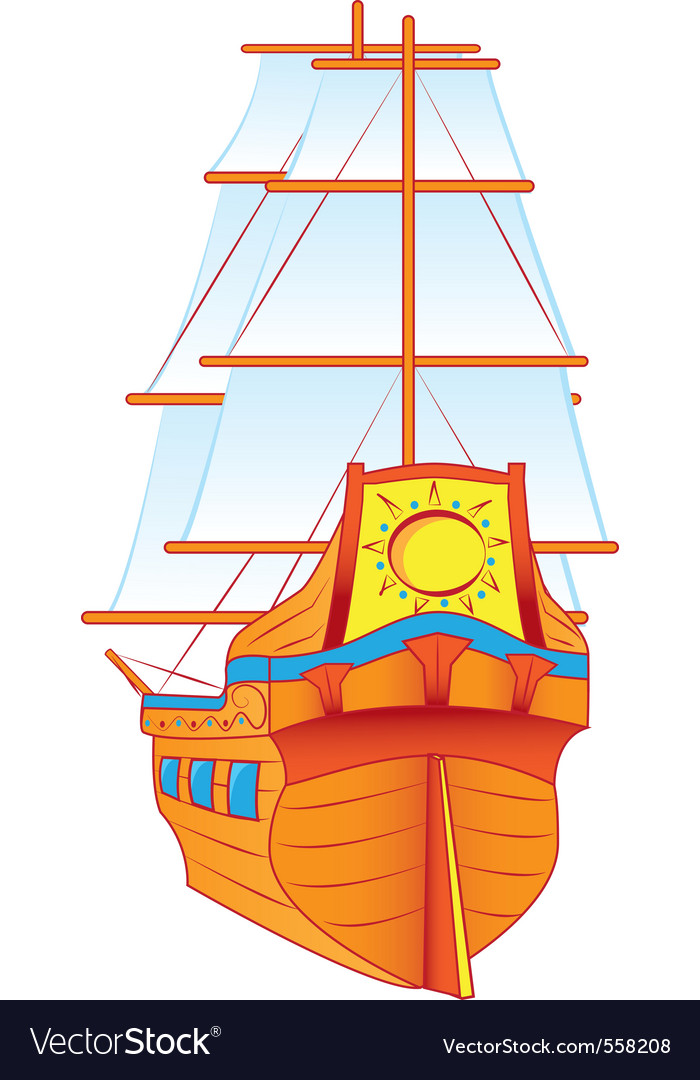 Ship sails Royalty Free Vector Image - VectorStock