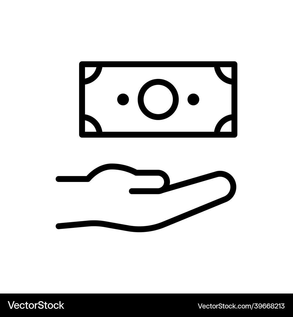 Cash icon money icon Royalty Free Vector Image