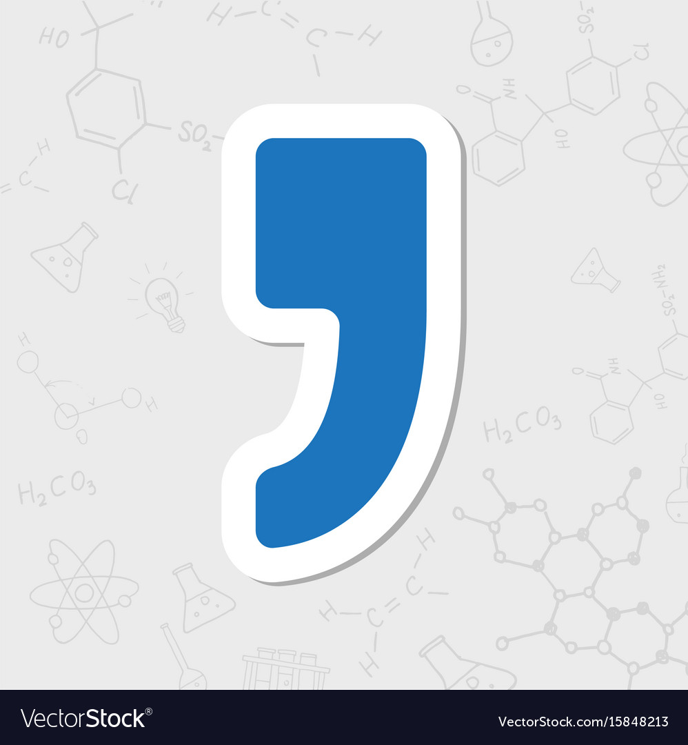 Comma icon Royalty Free Vector Image - VectorStock