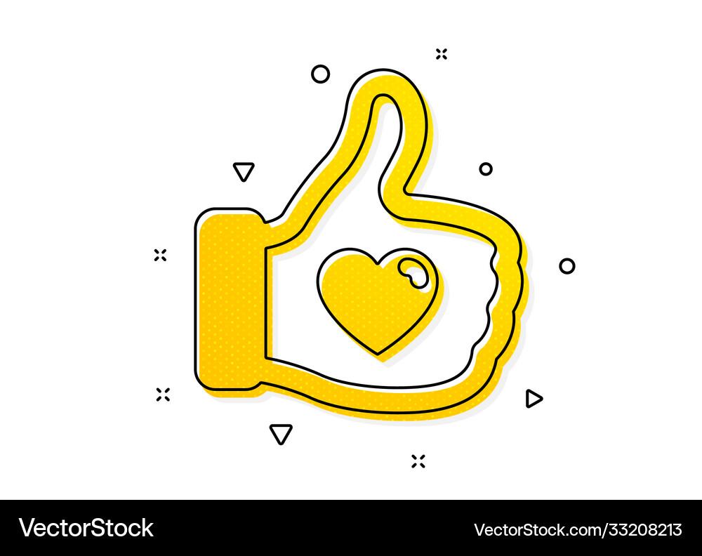 Like hand icon thumbs up finger sign Royalty Free Vector