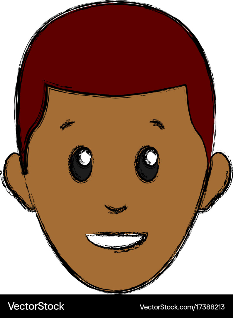 Man smiling cartoon Royalty Free Vector Image - VectorStock