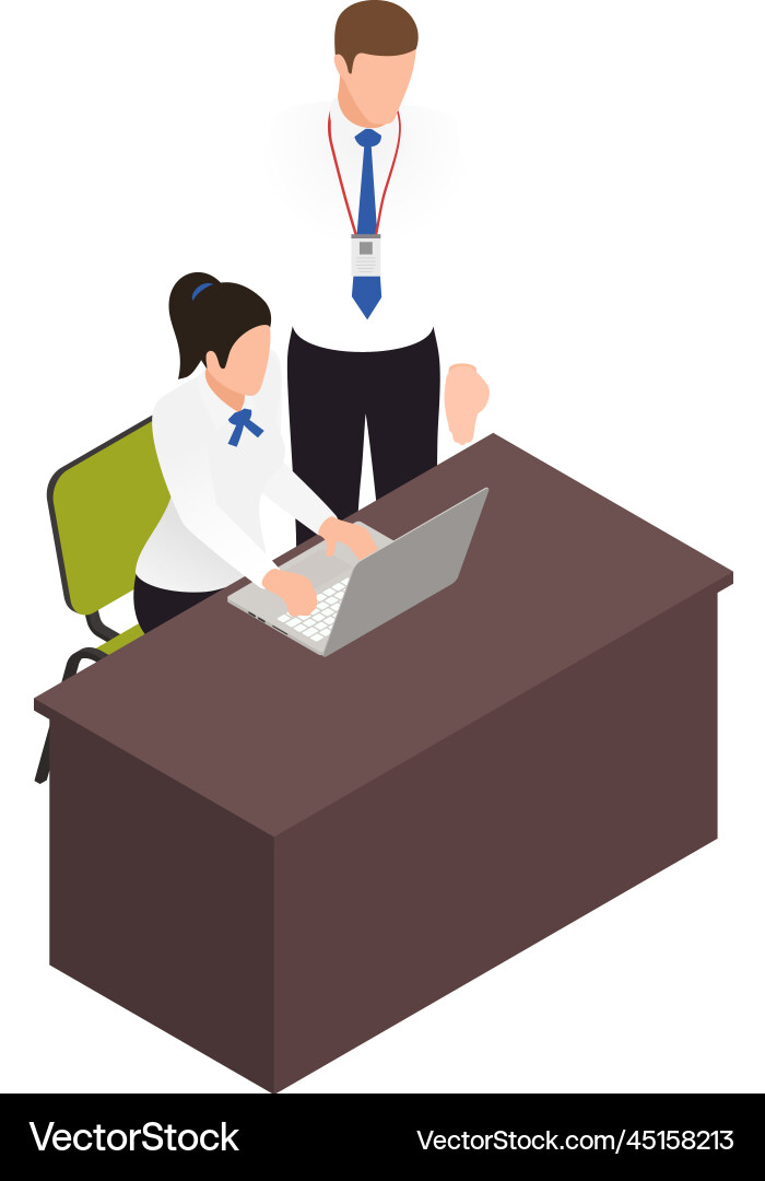 Private business coaching composition Royalty Free Vector