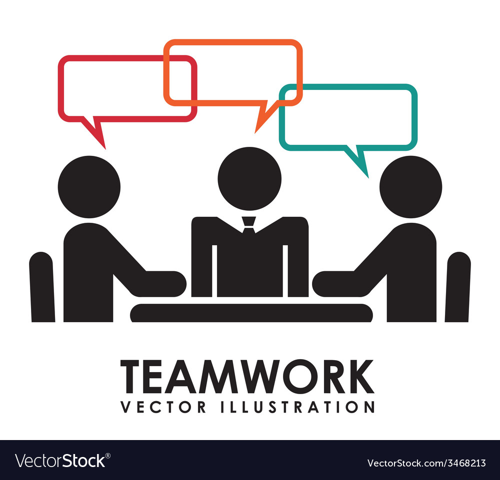 Teamwork design Royalty Free Vector Image - VectorStock