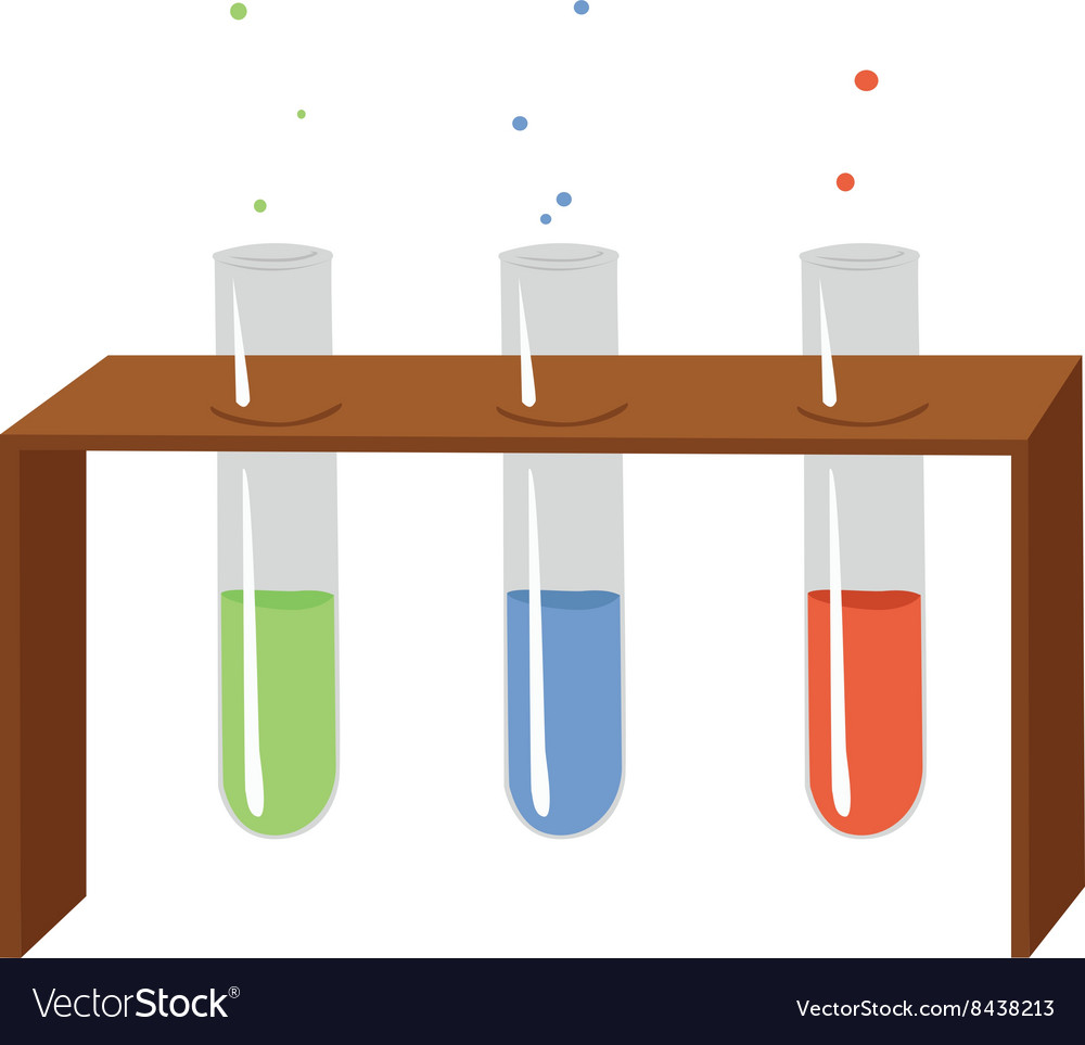 Test tubes Royalty Free Vector Image - VectorStock