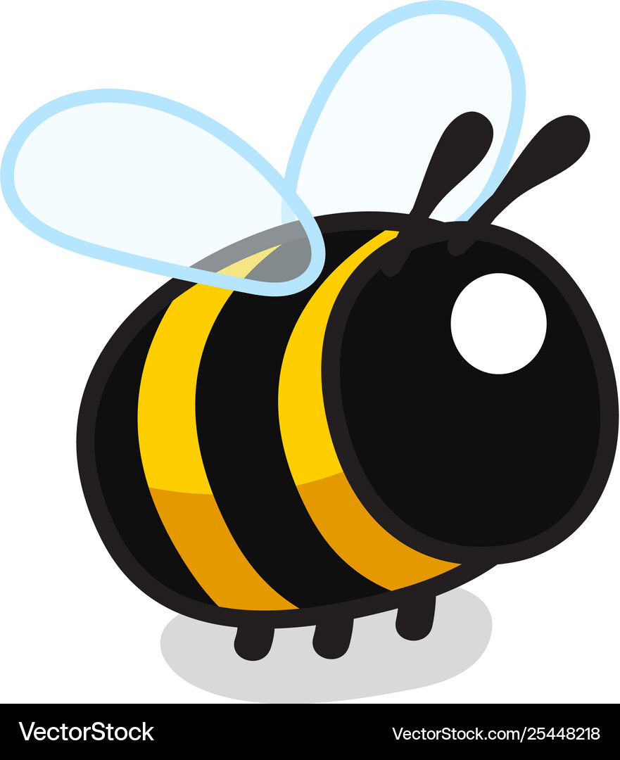 Cute Cartoon Bee Clip Art Royalty Free Vector Image