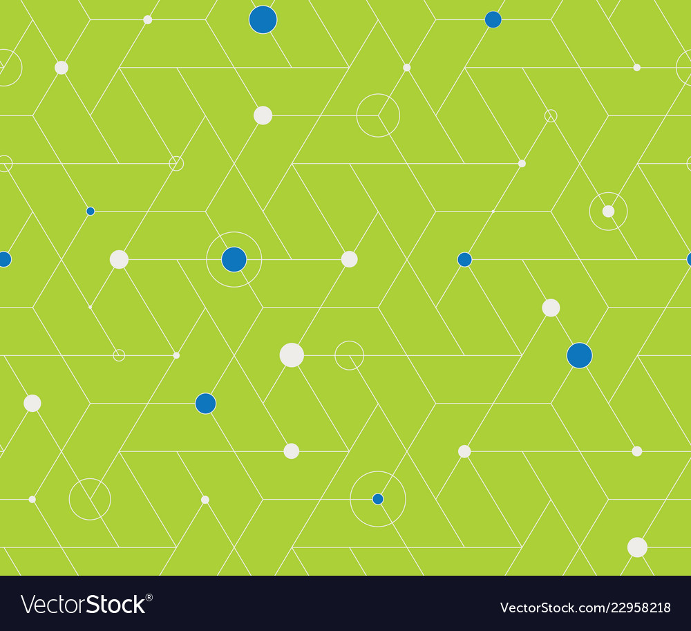 Geometric cubic grid seamless pattern Royalty Free Vector