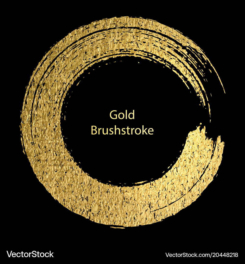 Gold round design templates for for poster Vector Image