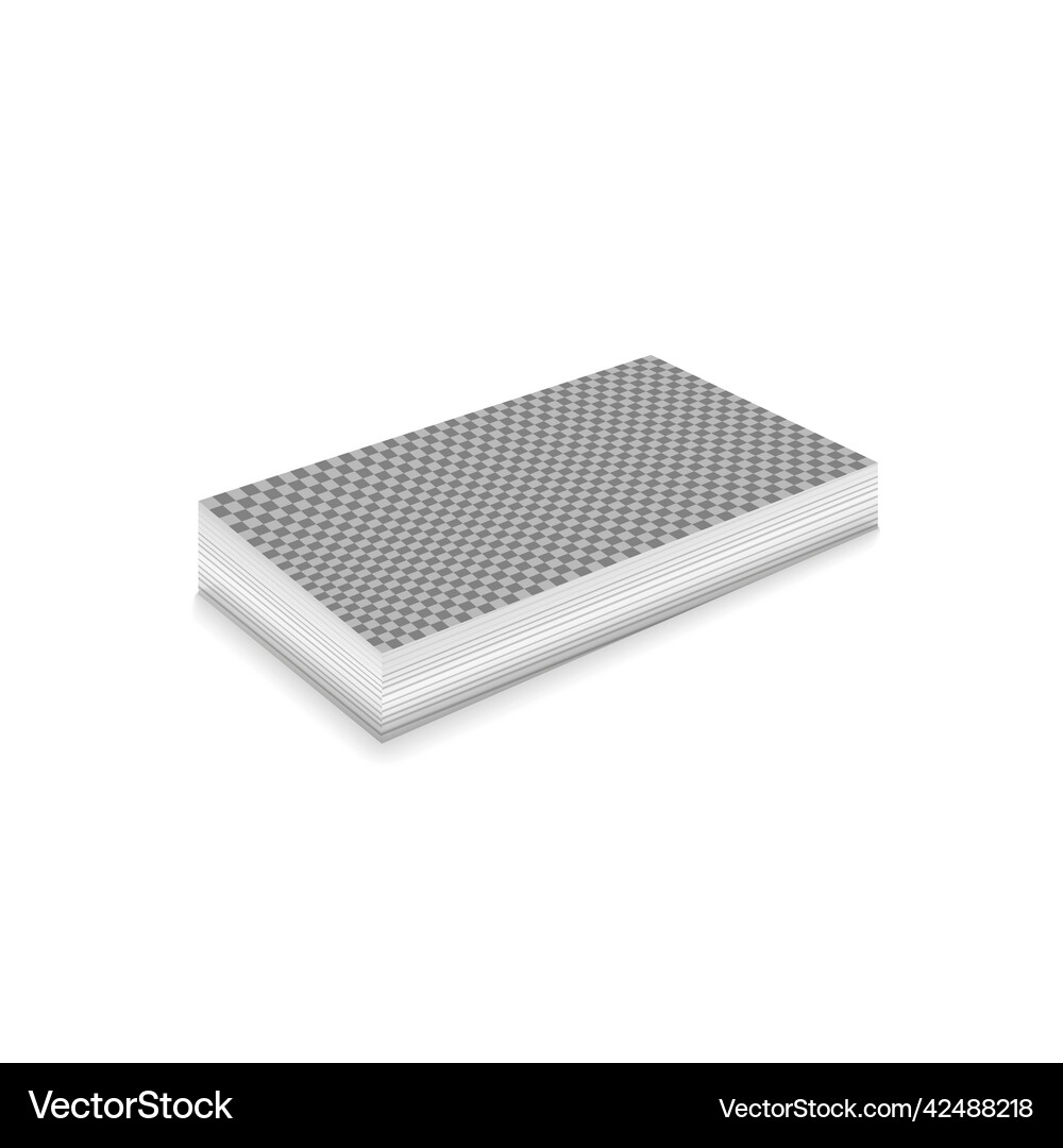 Stack of business cards mockup Royalty Free Vector Image