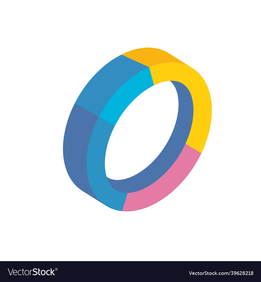 Statistics ring circle Royalty Free Vector Image