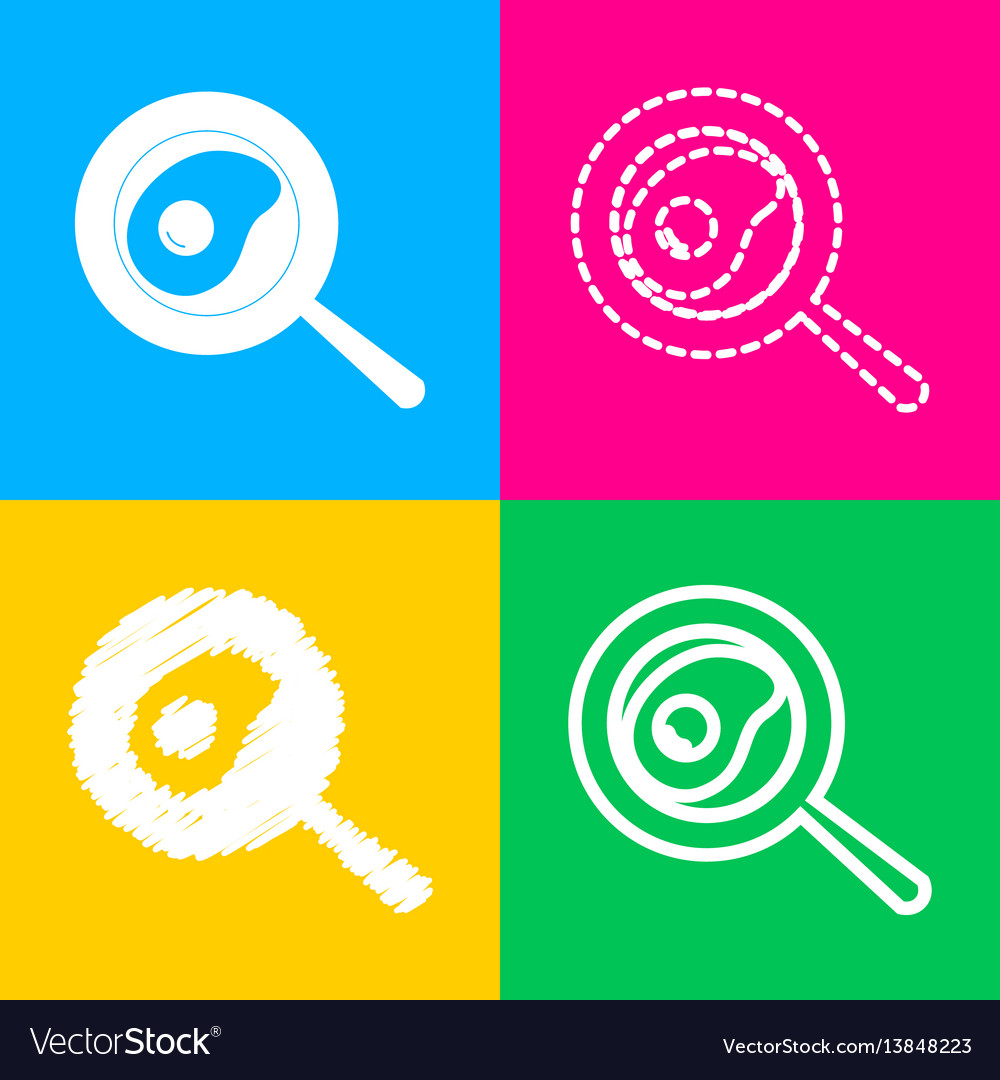 Omelette icon solid Royalty Free Vector Image - VectorStock