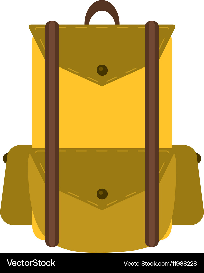 Backpack travel hiking equipment camping Vector Image