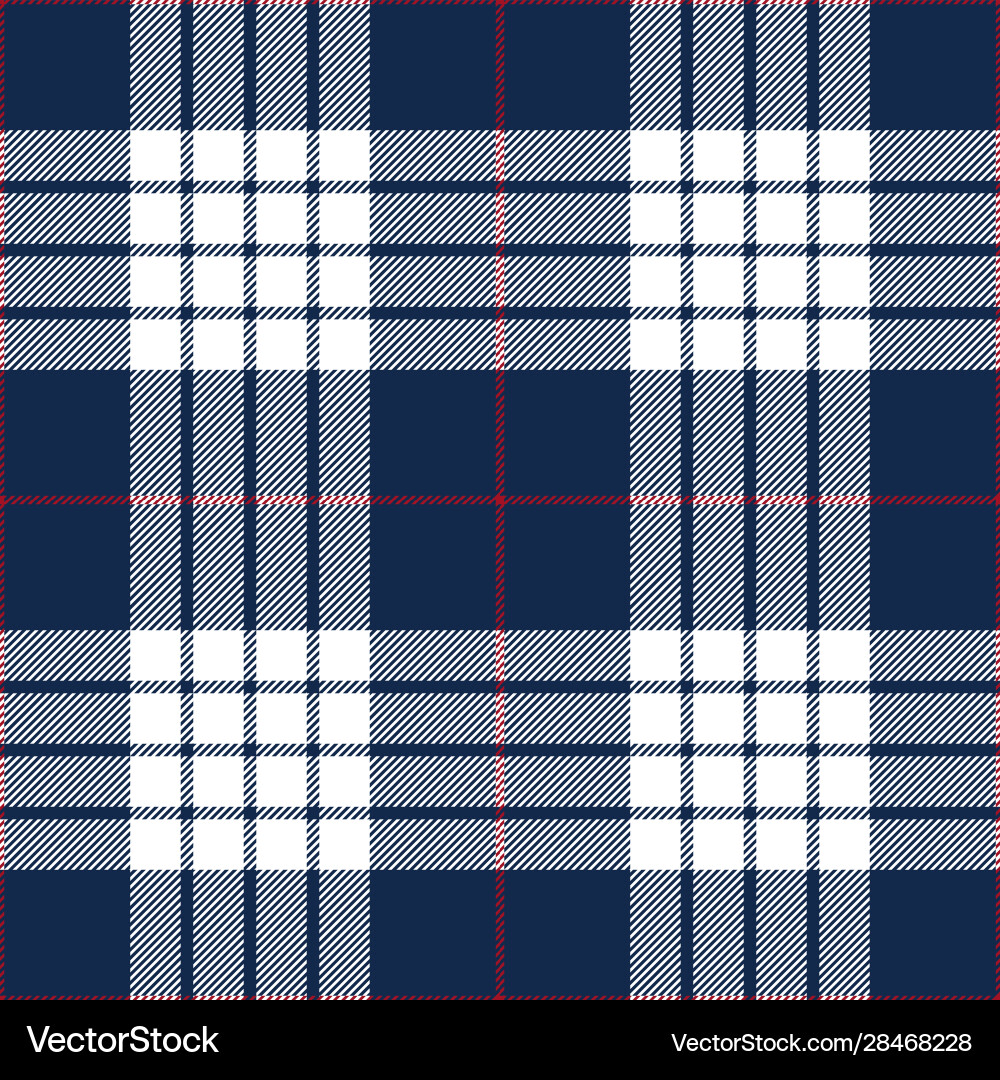 Blue and red tartan plaid scottish pattern Vector Image