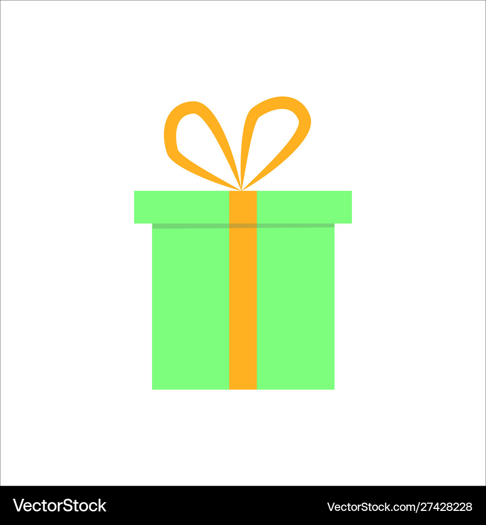 Gift box present package Royalty Free Vector Image